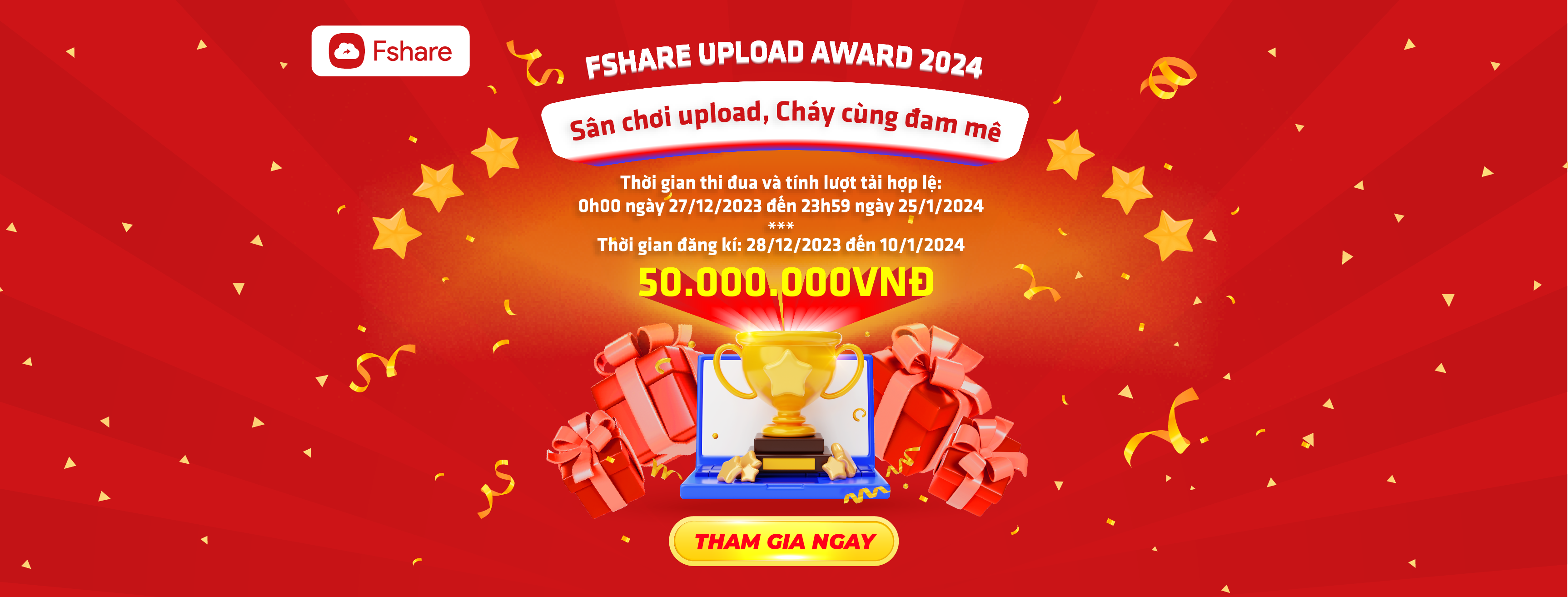 Upload Award 2024 - "Cháy Cùng Đam Mê" - Fshare Blog
