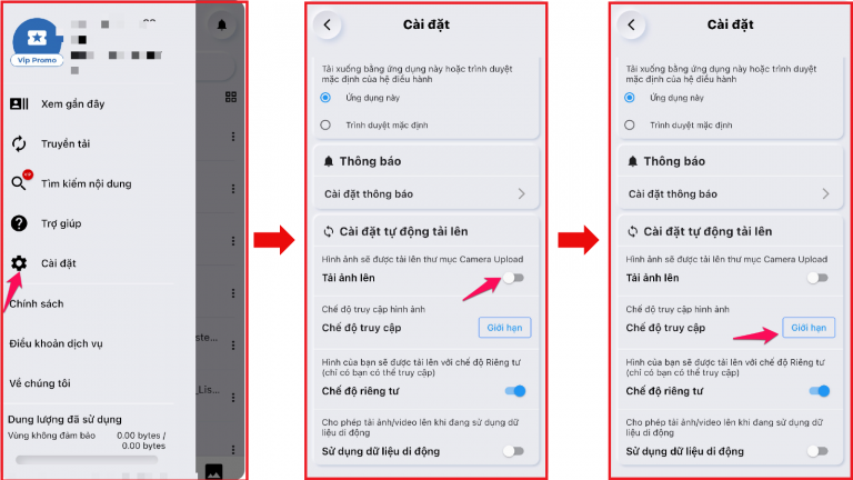 Hướng dẫn sử dụng tính năng Camera Upload trên Fshare Mobile App