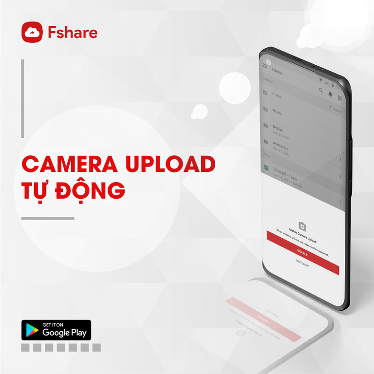 Hướng dẫn sử dụng tính năng Camera Upload trên Fshare Mobile App