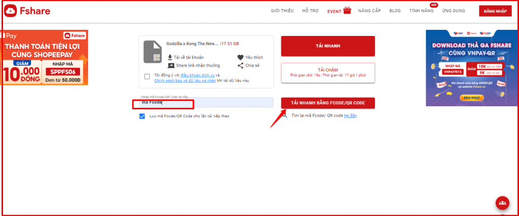 Tải Nhanh Không Cần Tài Khoản với Dịch vụ Fcode - Fshare Blog